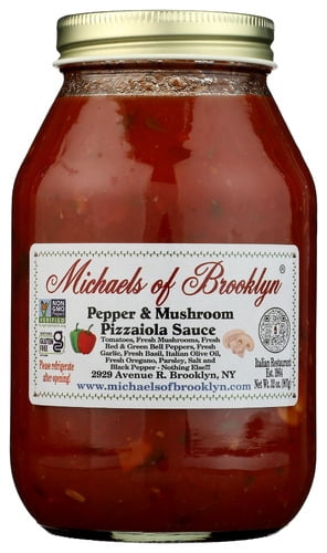 Michaels of Brooklyn Pizzaiola Sauce with Peppers and Mushrooms 32 oz ...