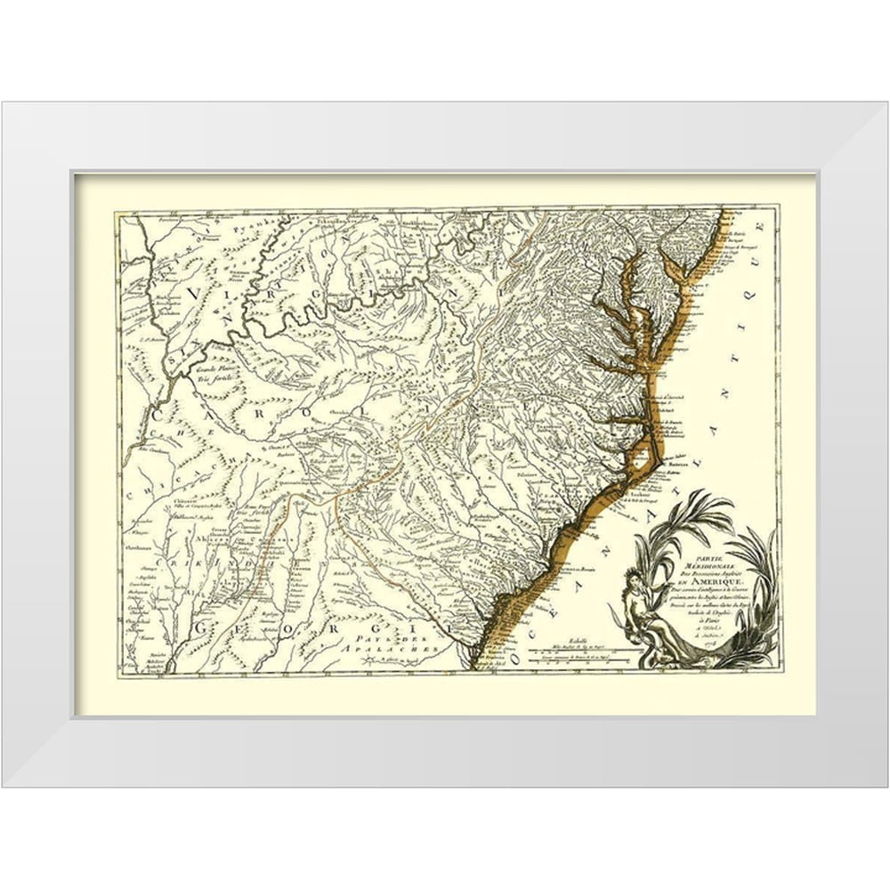 Michel 14x11 White Modern Wood Framed Museum Art Print Titled ...