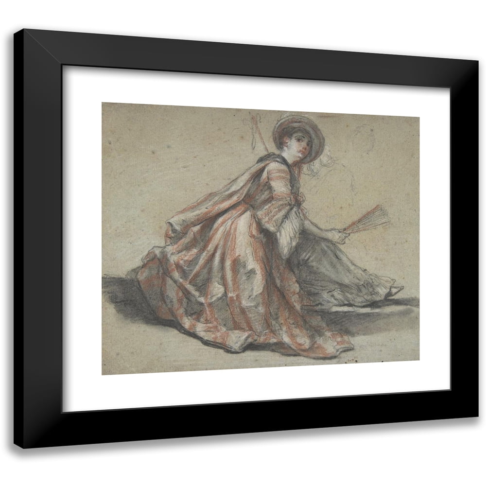 Michel-Barthélémy Ollivier 14x12 Black Modern Framed Museum Art Print ...