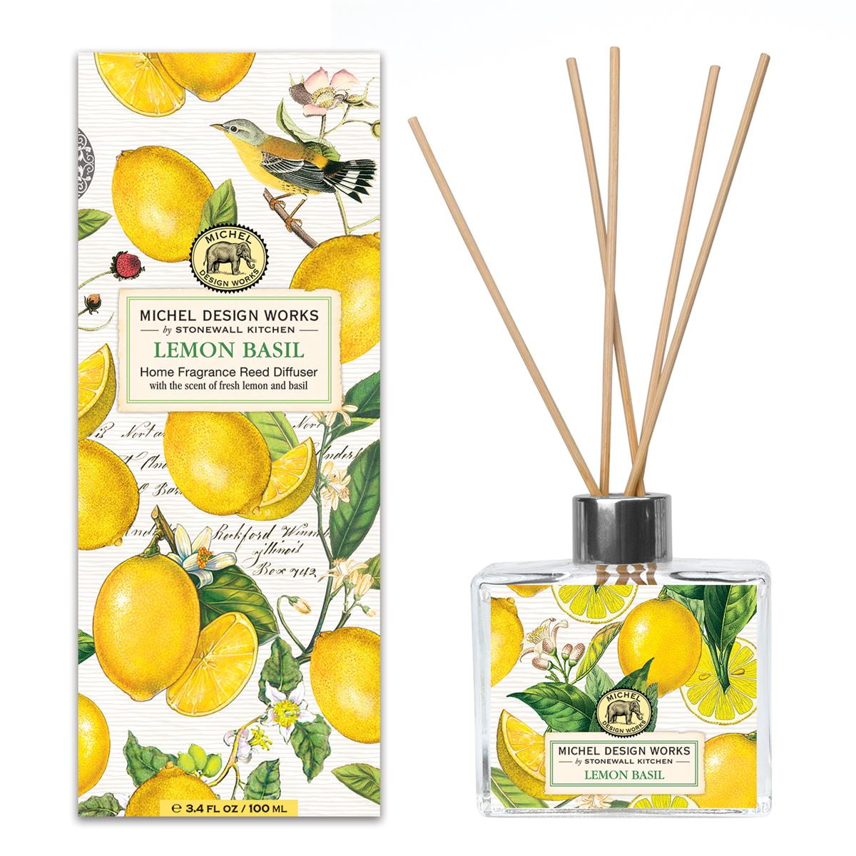 Michel Design Works Home Fragrance Diffuser 3.38 Oz. - Lemon Basil - Walmart.com
