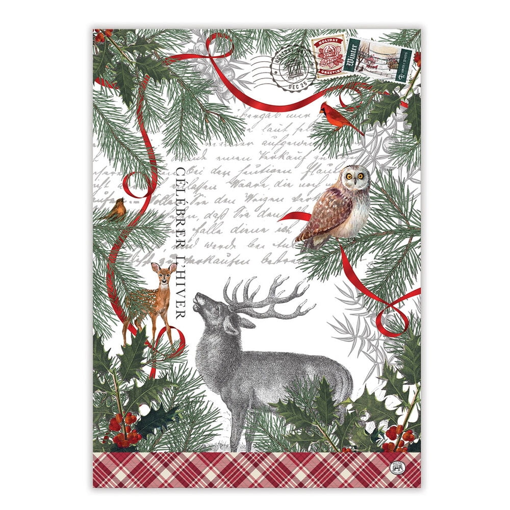 Michel Design Works Kitchen Towel, Winter Woodland (810425) - Walmart.com