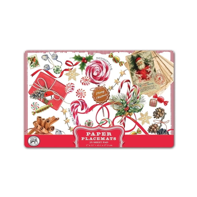 Michel Design Works Paper Placemats, Peppermint (824347) - Walmart.com