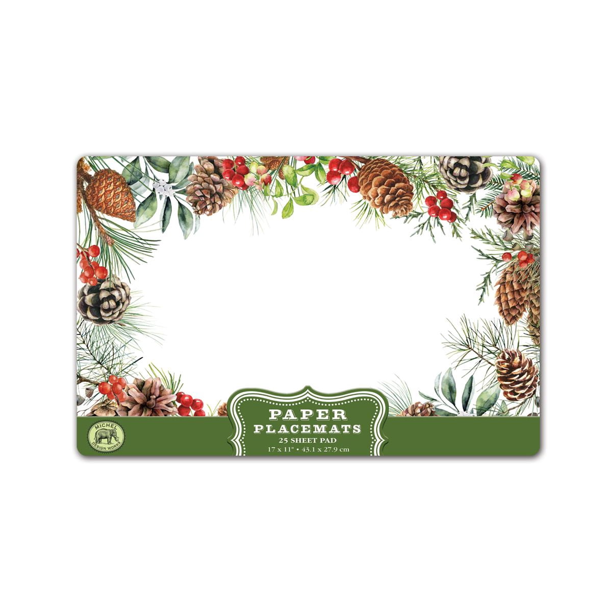 Michel Design Works Paper Placemats, White Spruce (824362) - Walmart.com