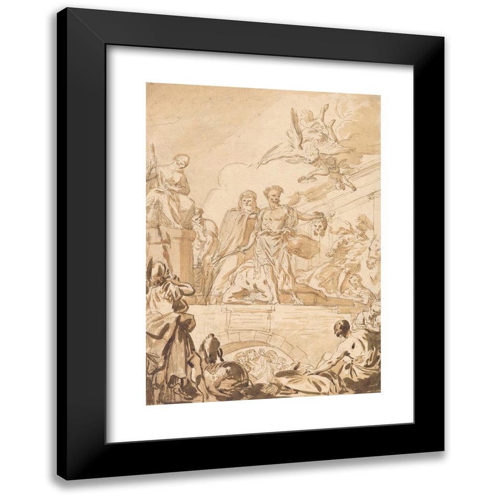 Michel-François Dandré-Bardon 11x14 Black Modern Framed Museum Art ...