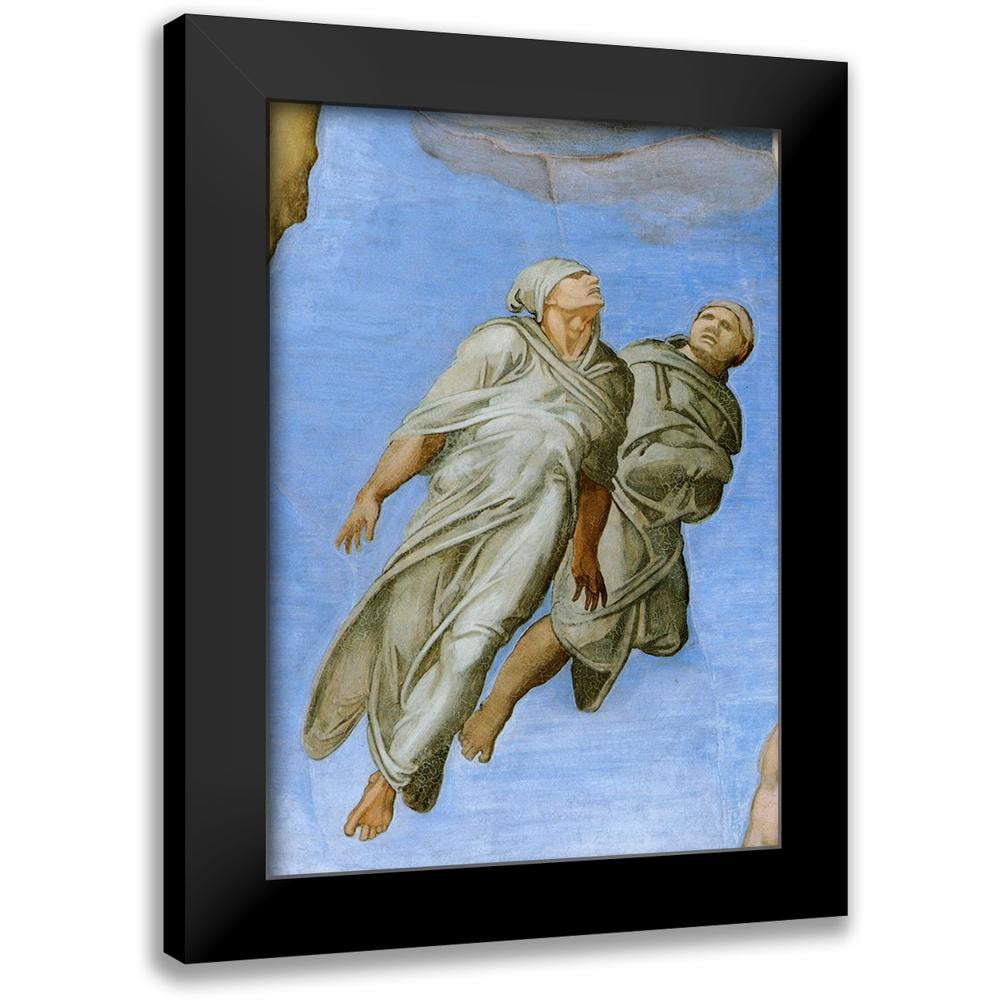 Michelangelo 14x18 Black Modern Framed Museum Art Print Titled - Detail ...