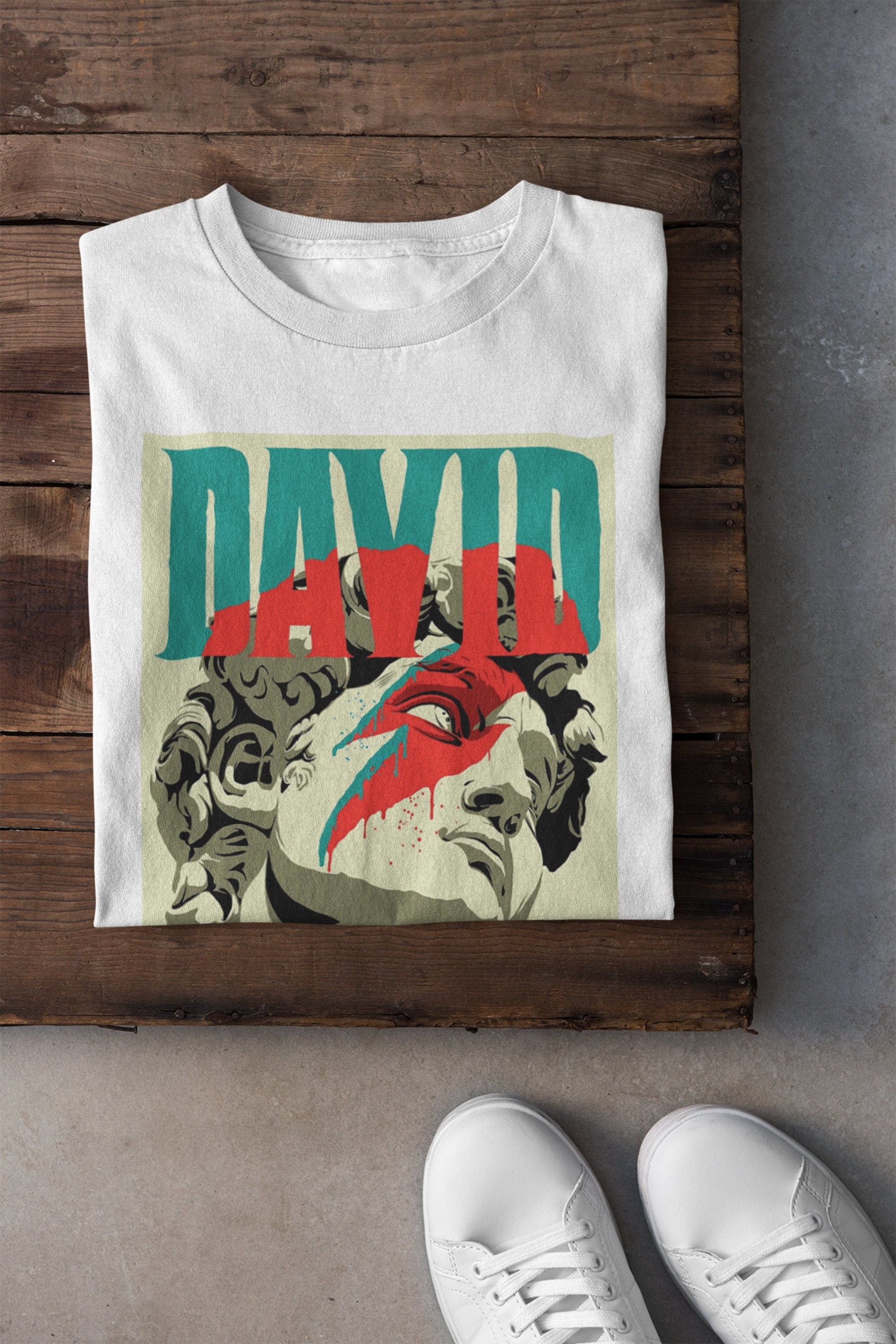Michelangelo David Bowie Unisex T-Shirt - Art Hoe - Aesthetic Shirt ...