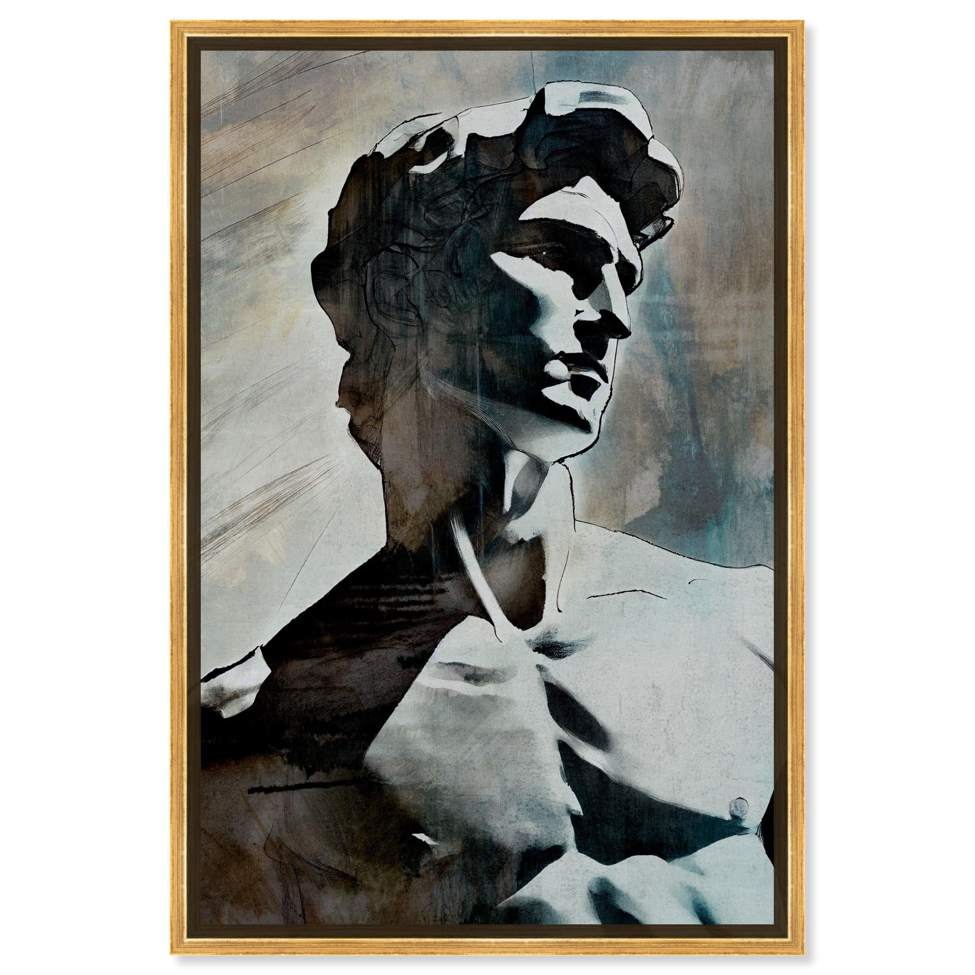 Michelangelo Encore Canvas Black and White Art Prints by Notoriart ...