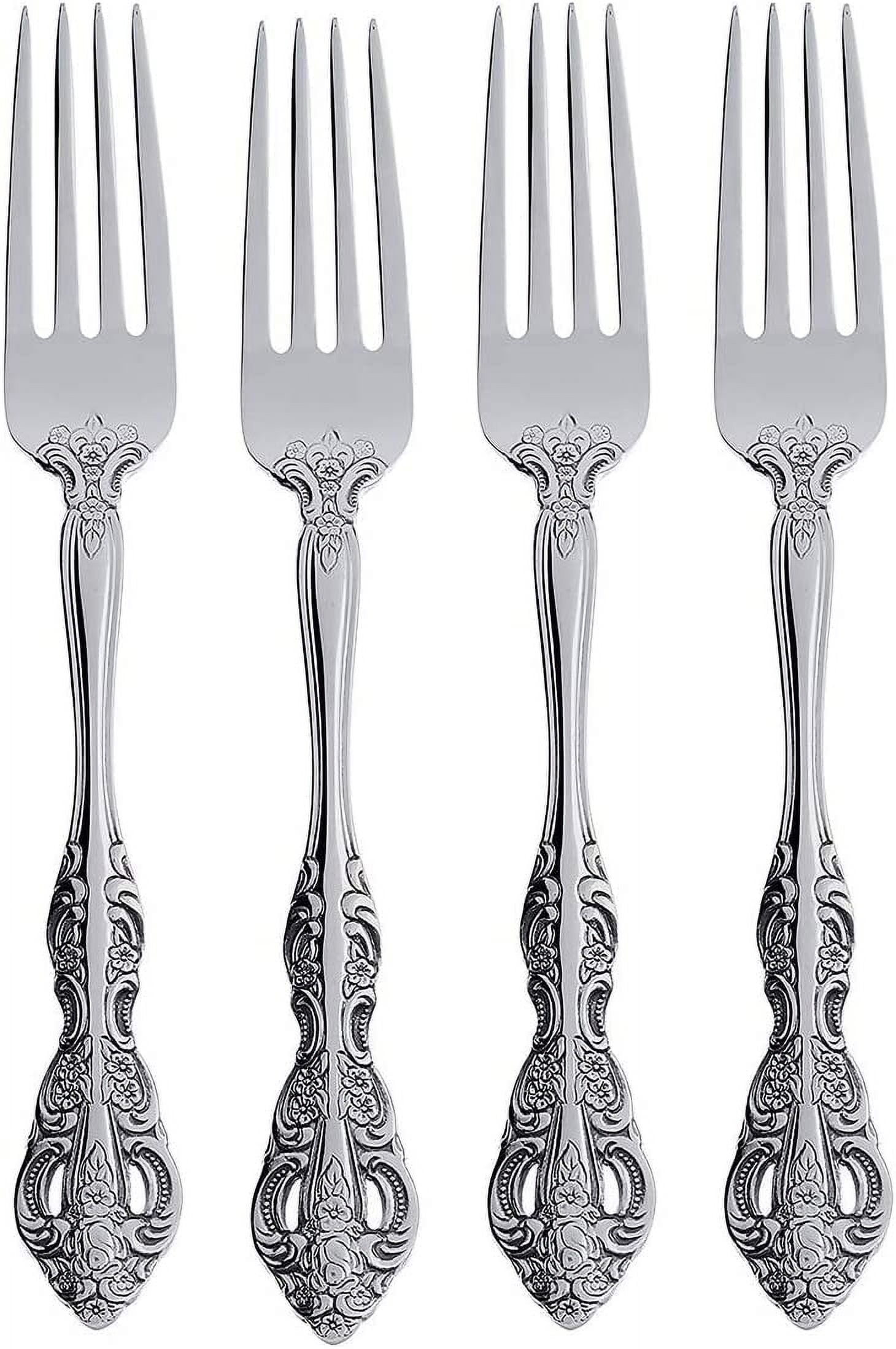 Michelangelo Fine Flatware Dinner Fork Set - 18/10 Stainless Steel ...