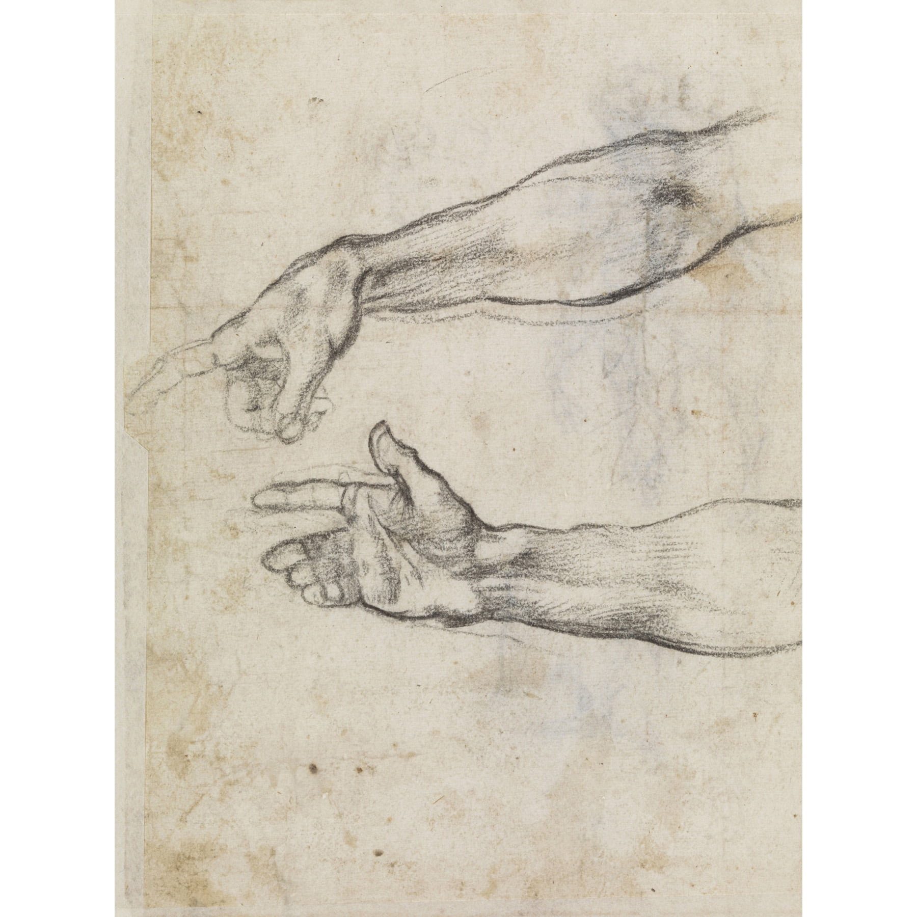 Michelangelo Fresco Noah Sistine Chapel Sketch Extra Large XL Wall Art ...