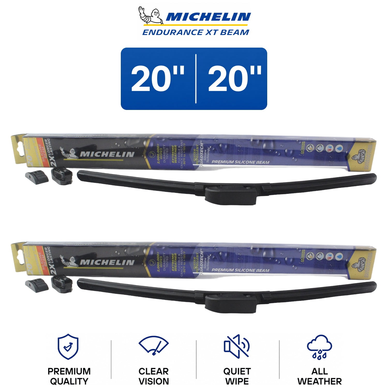 Michelin Endurance XT Beam 20"/20" Wiper Blade Set 2-Pc For E-350 ...