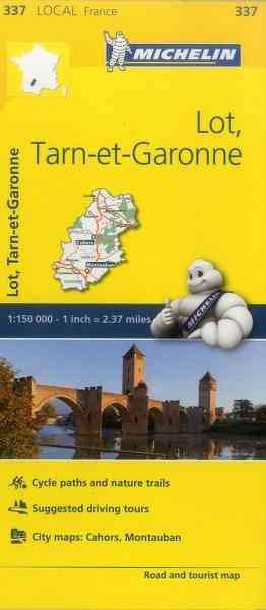 Michelin France : Lot, Tarn-Et-Garonne Map 337 - Folded Map - Walmart.com