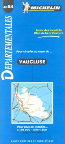 Pre-Owned Michelin Map 4084: Vaucluse (Michelin Departmental Maps ...