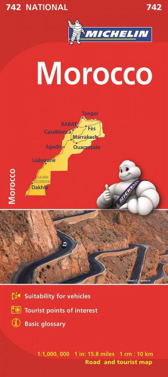 Michelin Map Africa Morocco 742 - Walmart.com