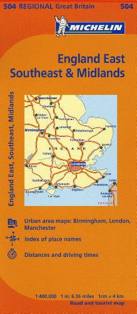 Pre-Owned Michelin Map England East, Southeast, & Midlands (Michelin ...
