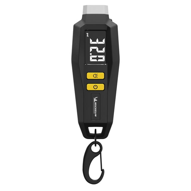 Michelin Mini Keychain Digital Tire Gauge, 1 Pack, Black, Universal 5 ...