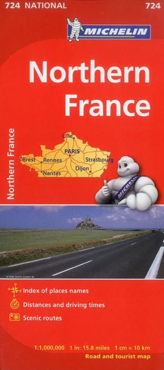 Michelin Northern France Road and Tourist Map - Folded Map - Walmart.com