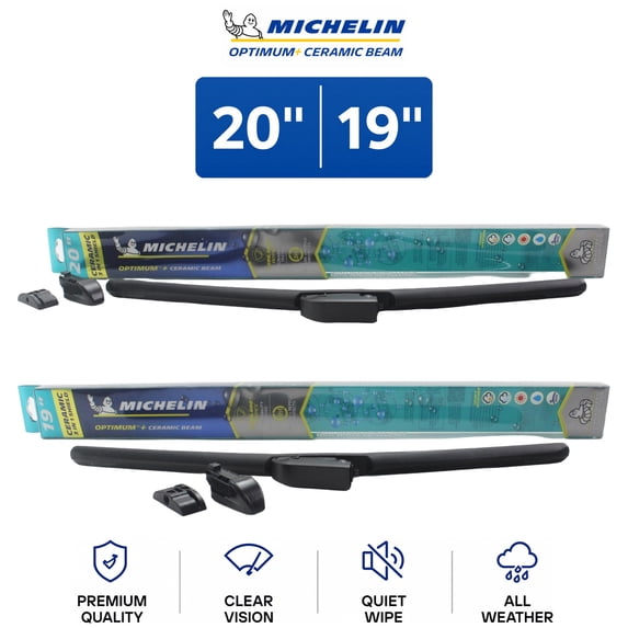 Michelin Optimum+ Ceramic Beam 20"/19" Wiper Blade Set 2-Pc For Hyundai ...