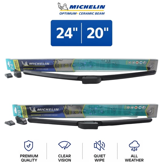 Michelin Optimum+ Ceramic Beam 24"/20" Wiper Blade Set 2-Pc For S5 ...