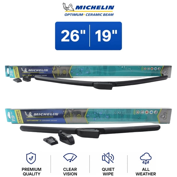 Michelin Optimum+ Ceramic Beam 26"/19" Wiper Blade Set 2-Pc For Sienna ...