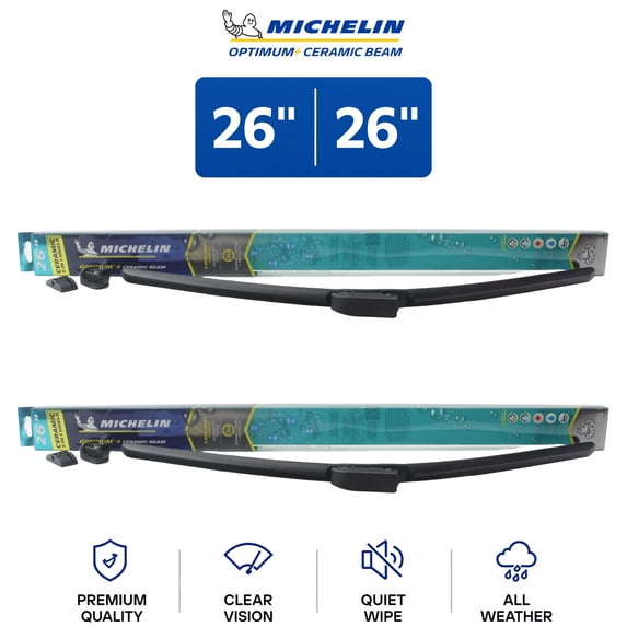 Michelin Optimum+ Ceramic Beam 26"/26" Wiper Blade Set 2-Pc For ...