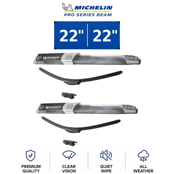 Michelin Pro Series Beam 22"/22" Wiper Blade Set 2-Pc For Mercedes-Benz ...