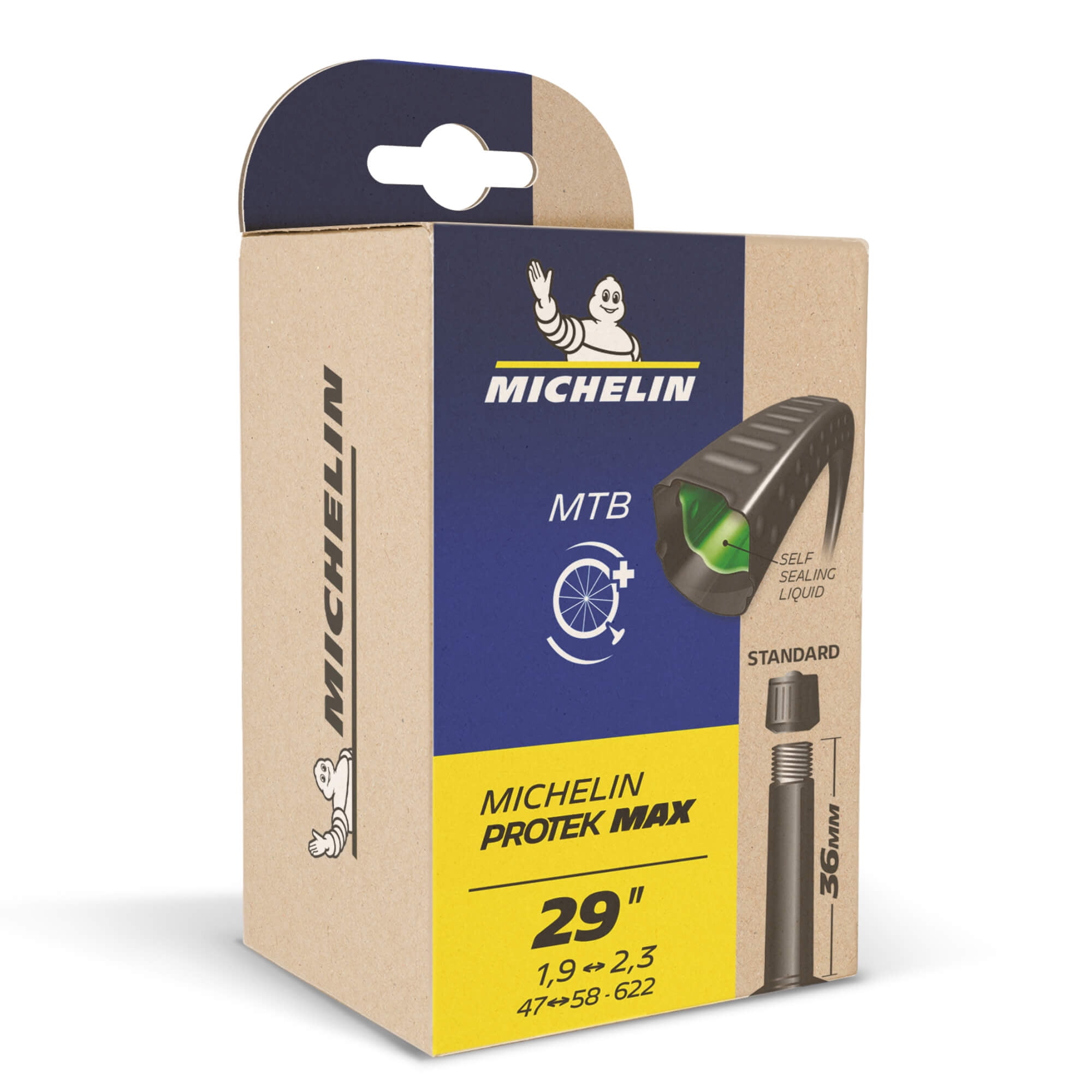 Michelin Protek Max MTB Inner Tube 20 x 1.3-1.8 (STD 48mm) - Walmart.com