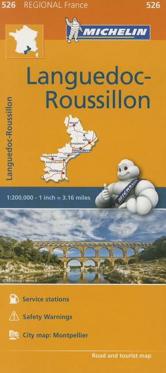 Michelin Regional Maps: France : Languedoc-Roussillon Map 526 - Folded ...