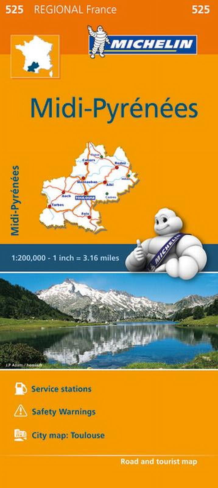 Michelin Regional Maps: France: MIDI-Pyrénées Map 525 (Other) - Walmart.com