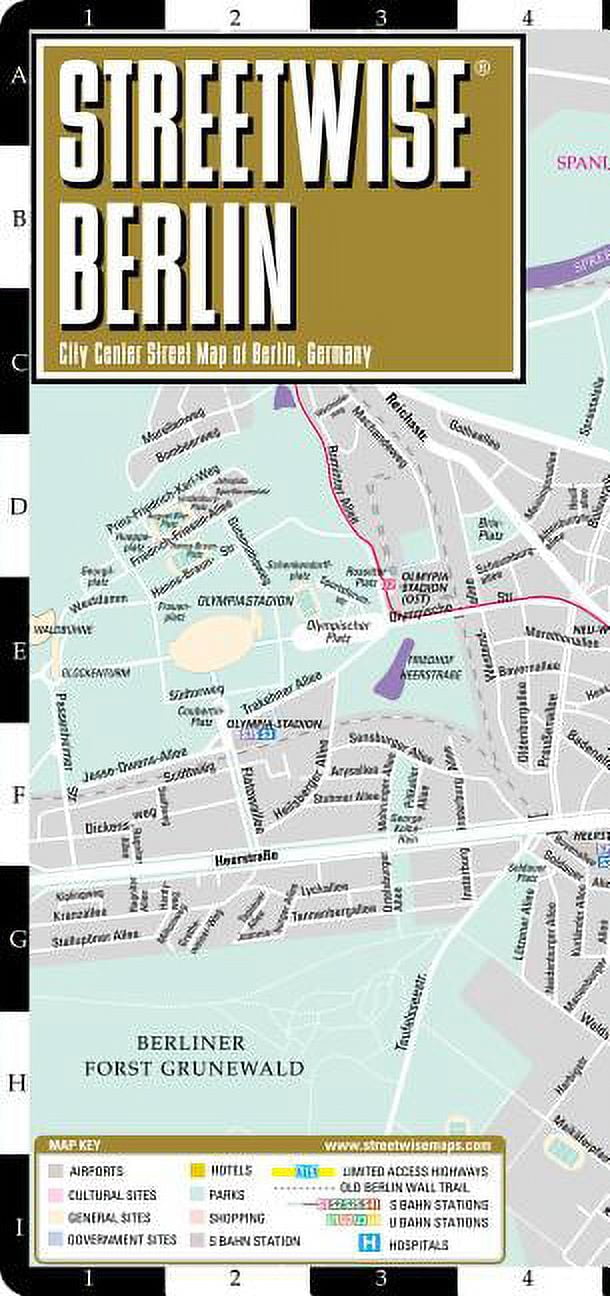 Michelin Streetwise Maps: Streetwise Berlin Map - Laminated City Center Street Map of Berlin ...