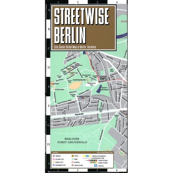 Michelin Streetwise Maps: Streetwise Berlin Map - Laminated City Center ...