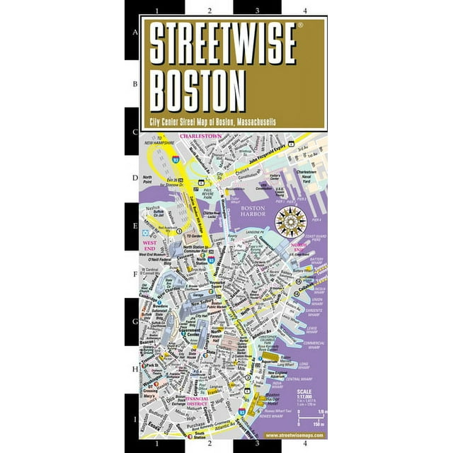 Michelin Streetwise Maps Streetwise Boston Map - Laminated City Center ...