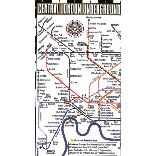 Michelin Streetwise Maps: Streetwise London Underground Map : Laminated ...