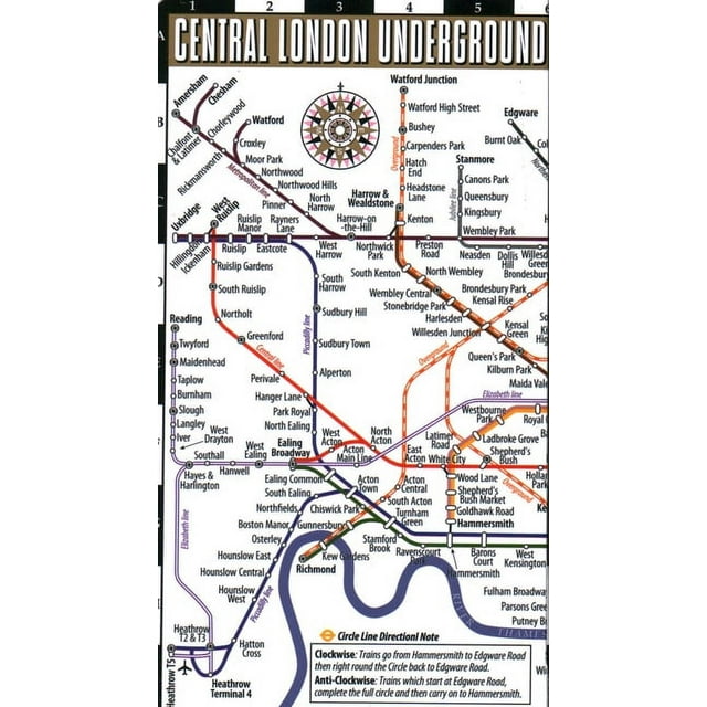 Michelin Streetwise Maps: Streetwise London Underground Map : Laminated ...