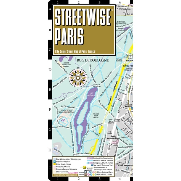 Michelin Streetwise Maps: Streetwise Paris Map - Laminated City Center ...