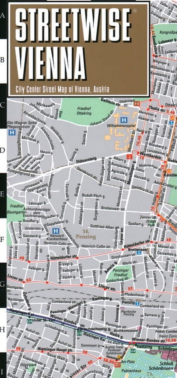 Michelin Streetwise Maps Streetwise Vienna Map - Laminated City Center ...