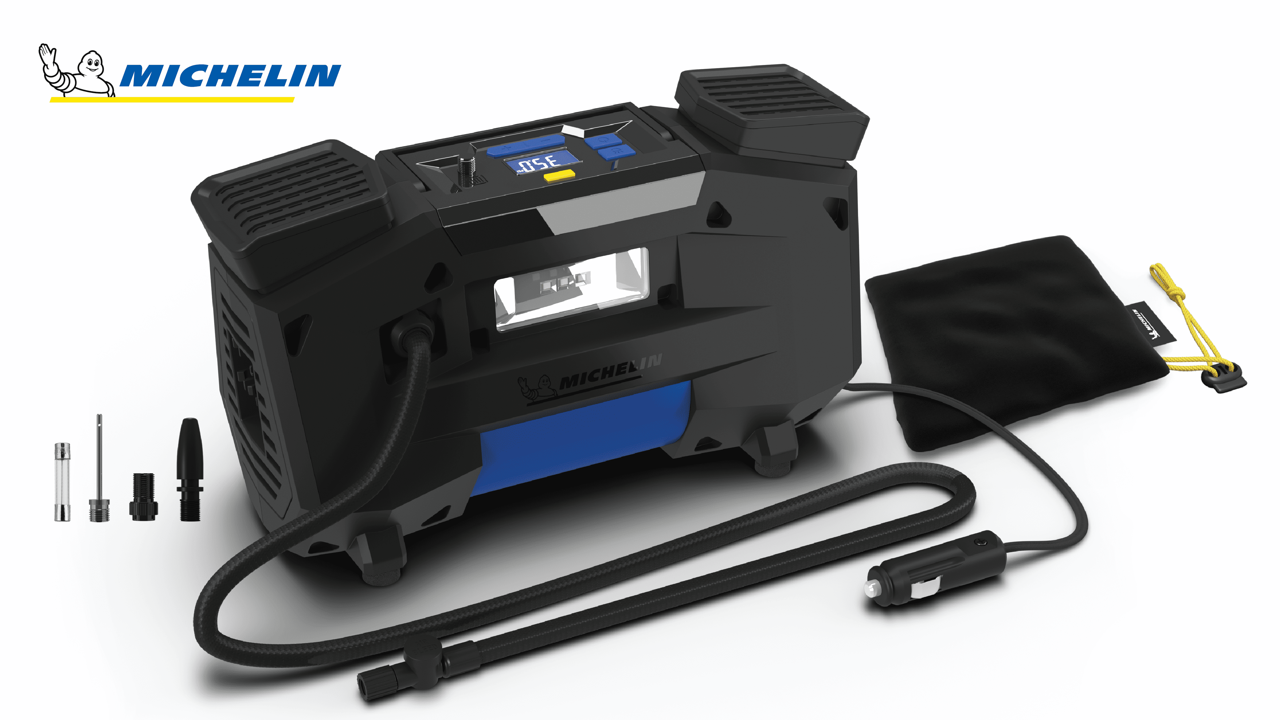 Michelin Super Fast Dual Piston Direct Drive 12 Volt Tire Inflator ...