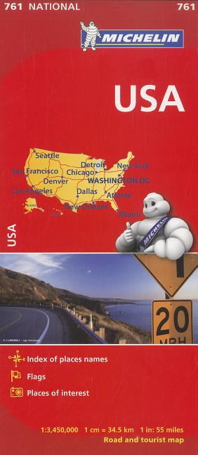 Michelin USA Road Map: Accurate, Easy-to-Read Travel Reference with ...