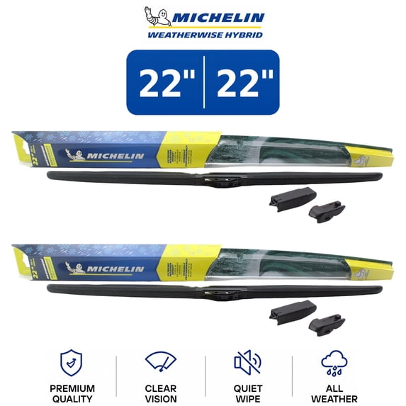Michelin WeatherWise Hybrid 22"/22" Wiper Blade Set 2-Pc For Intrigue ...