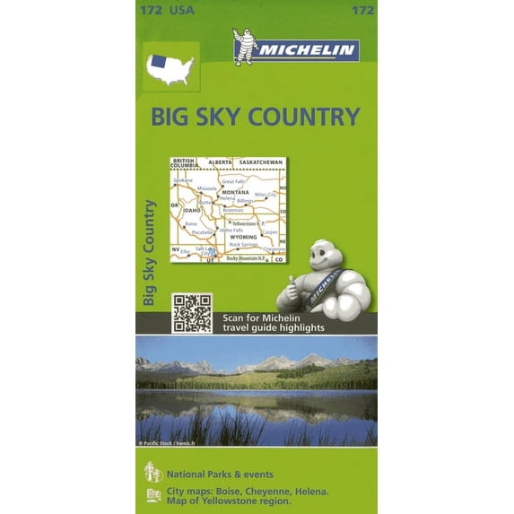 Michelin Zoom USA Maps Michelin Big Sky Country Map, (Paperback ...