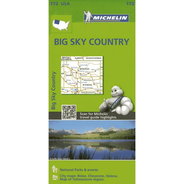 Michelin Zoom USA Maps: Michelin USA Big Sky Country Map 172 (Sheet map ...