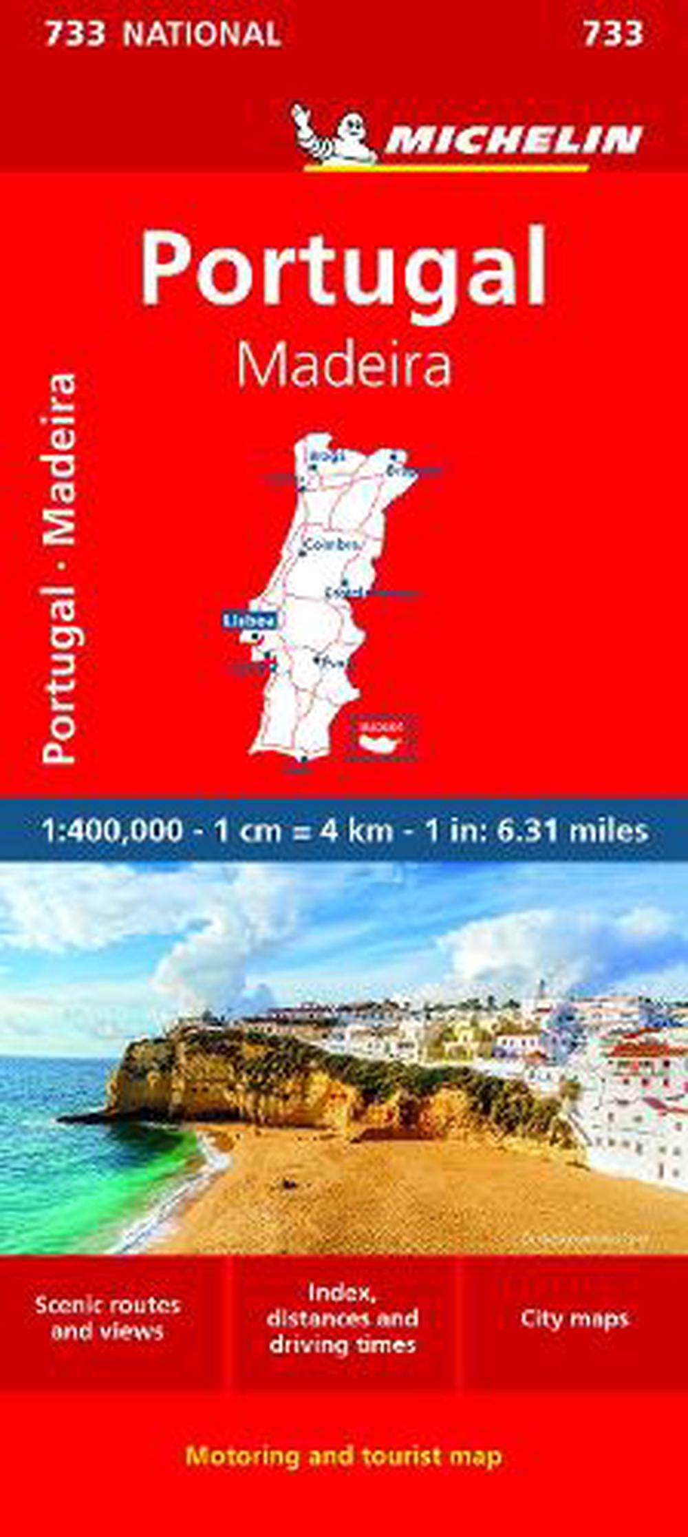 Michelin portugal, madeira road and tourist map - folded map ...
