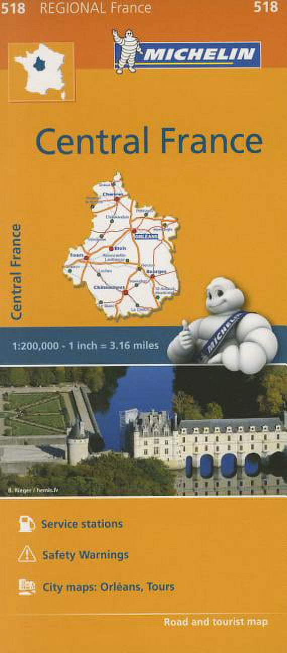 Michelin regional maps: france : central france map 518 - folded map ...