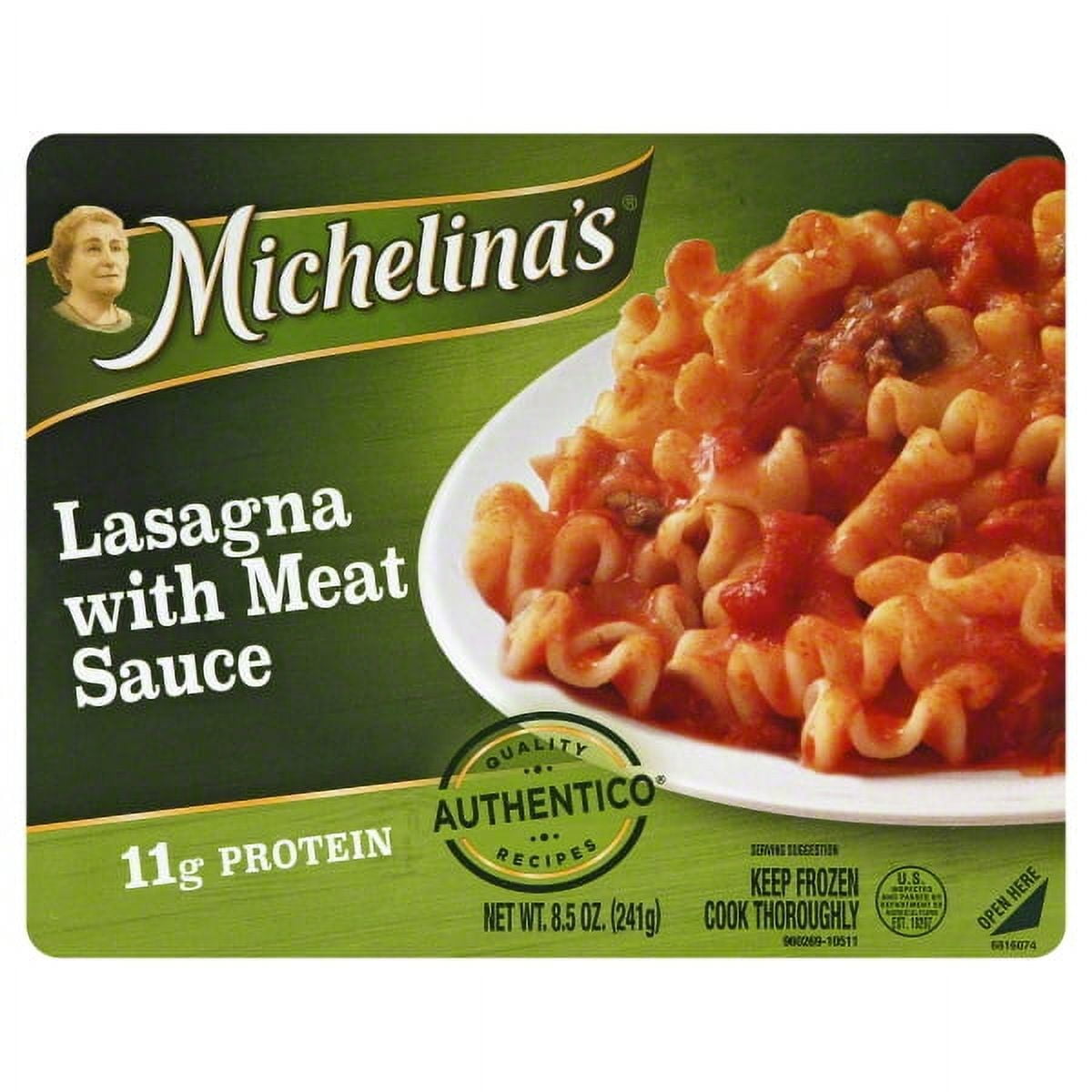 Michelina's Entree Authentic Lasagna with Meat Sauce 241g Box Single ...