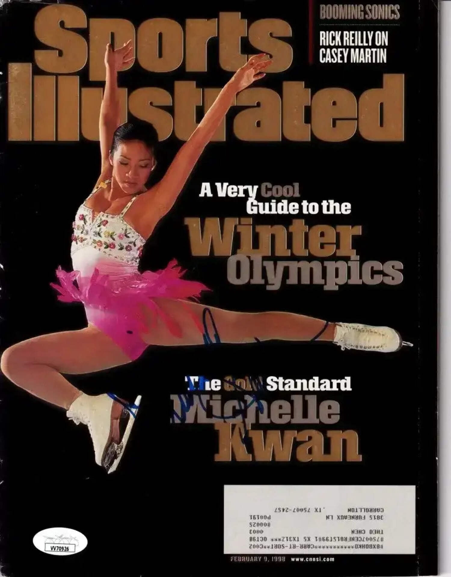 Michelle Kwan signed 1998 Winter Olympics Sports Illustrated magazine ...