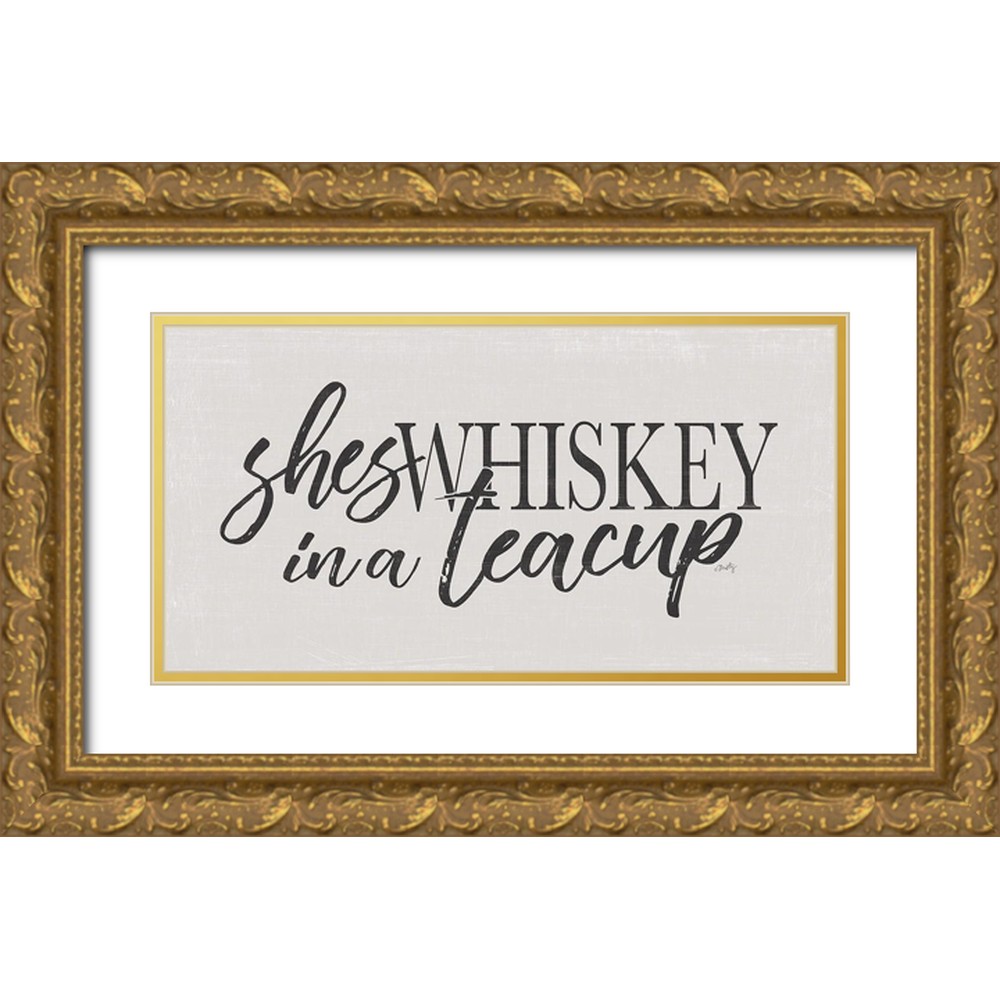 Michelle, Misty 18x11 Gold Ornate Wood Framed with Double Matting ...