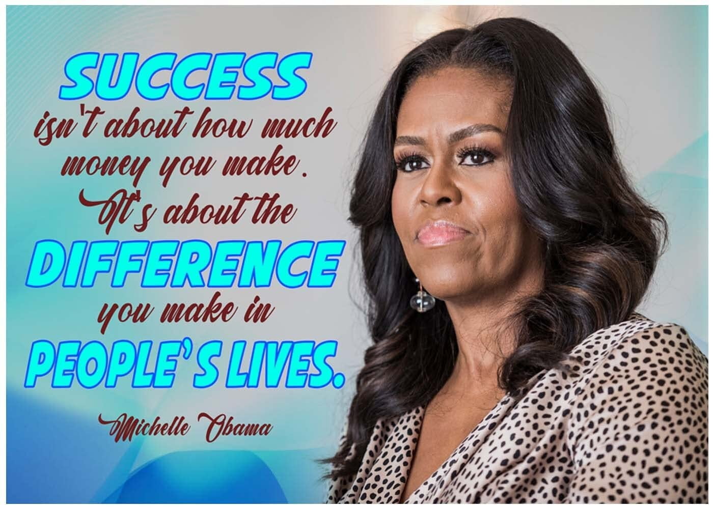Michelle Obama Motivational Poster Quote Inspirational Quotes Classroom ...