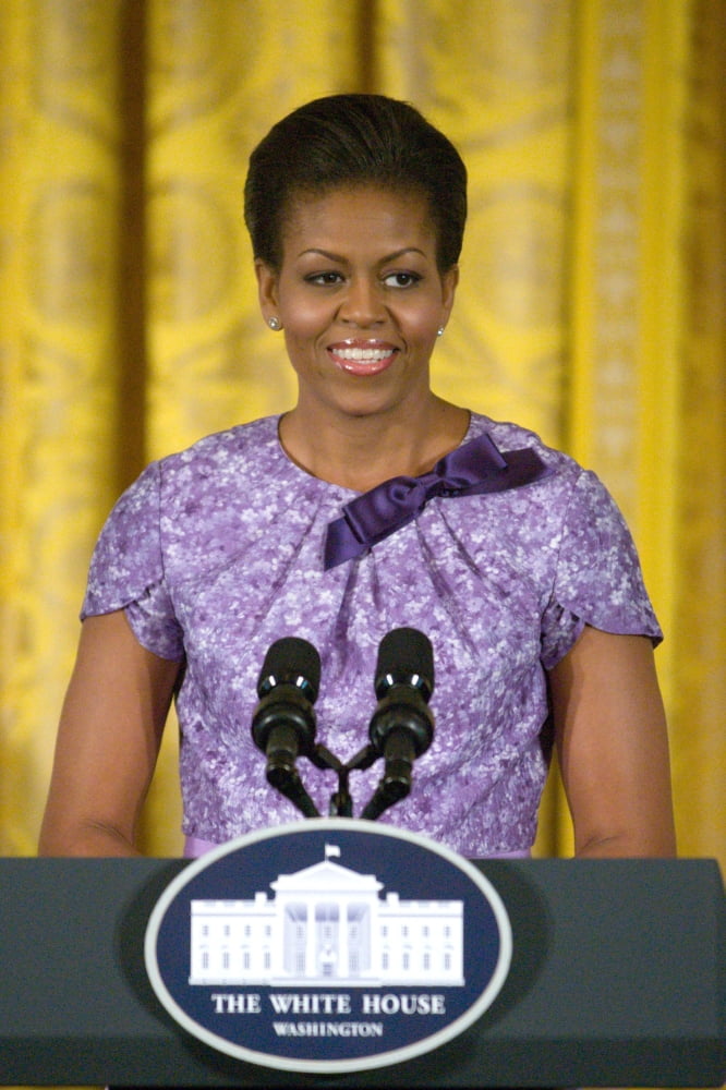 Michelle Obama At A Public Appearance For Afternoon Tea Honoring Women ...