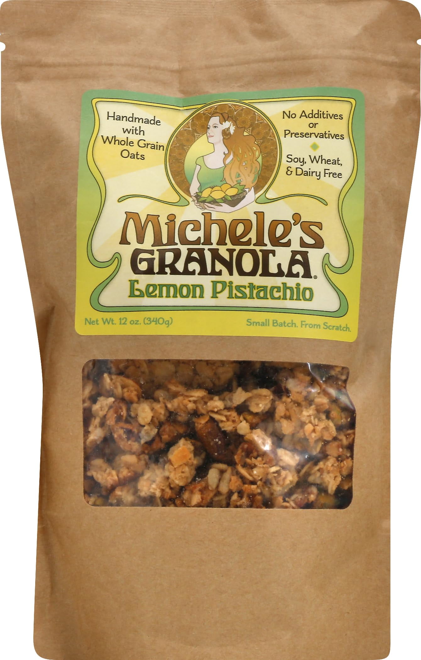 Michelle's Granola - Lemon Pistachio - AIS1 Handmade Non-GMO Whole ...