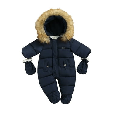 Youmylove Outerwear Romper Coat Warm Baby Jacket Snowsuit Girls Hooded Jumpsuit Girls Coat ...