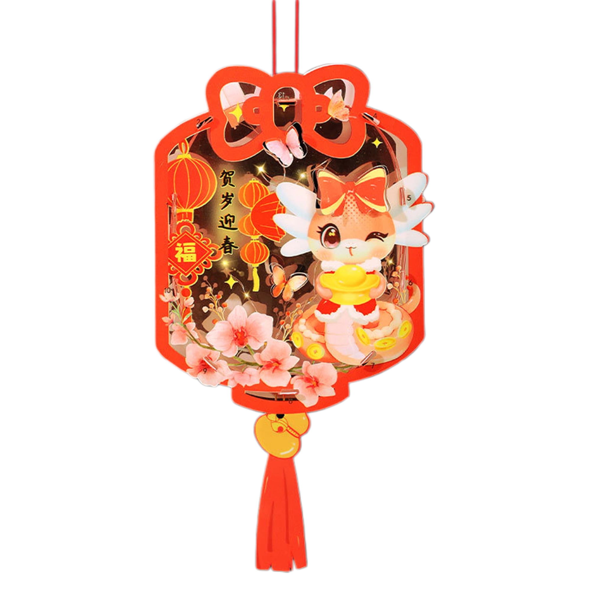 Michellecmm Chinese Light-Up Lantern PVC Snake Shape Firecrackers ...